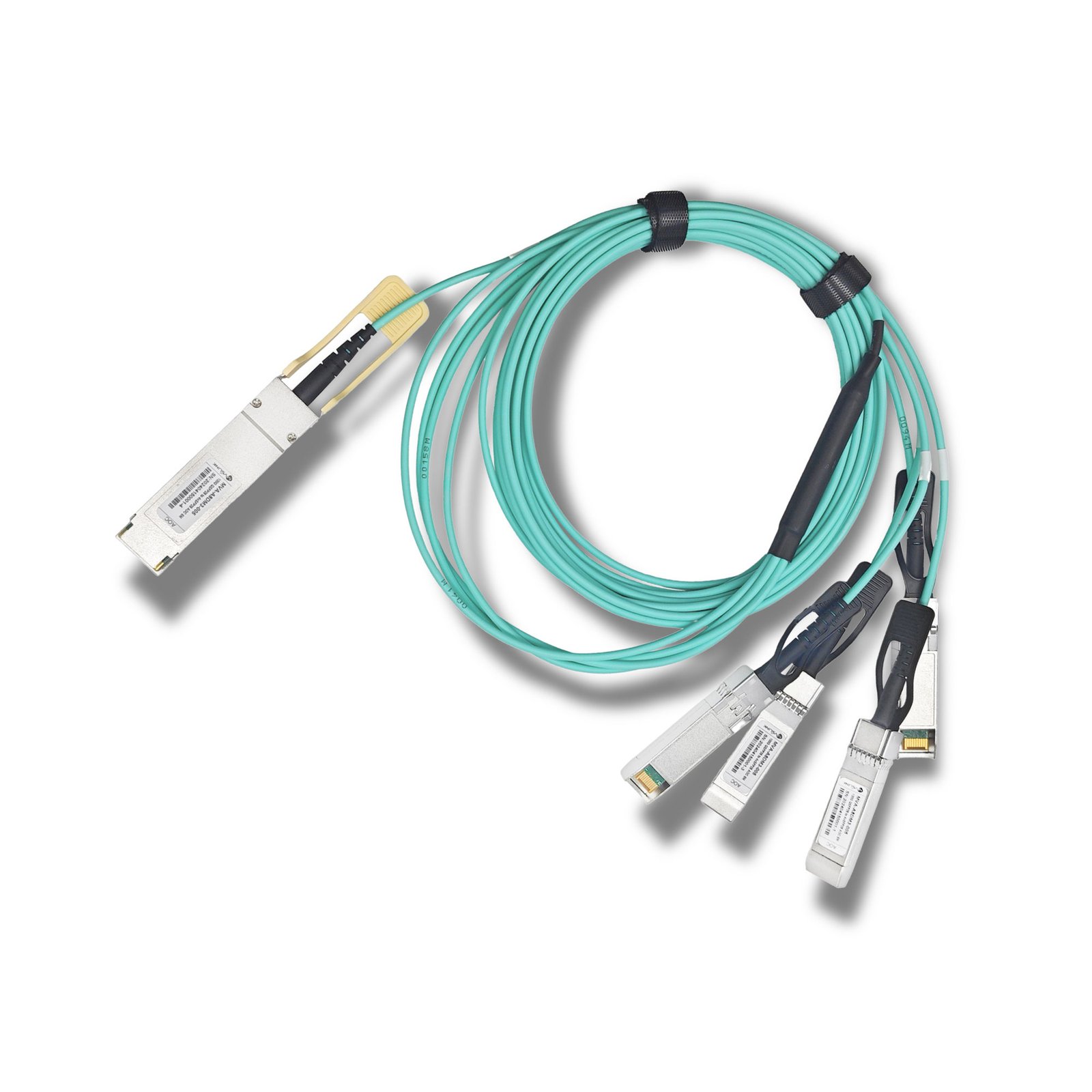 1m (3ft) Intel Compatible 100G QSFP28 to 4x25G SFP28 Active Optical ...